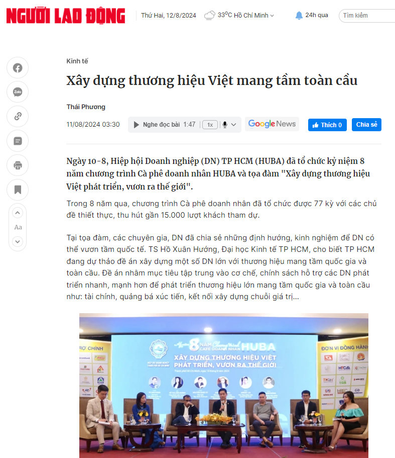 English Vietnamese Host For The Huba Café 8th Anniversary